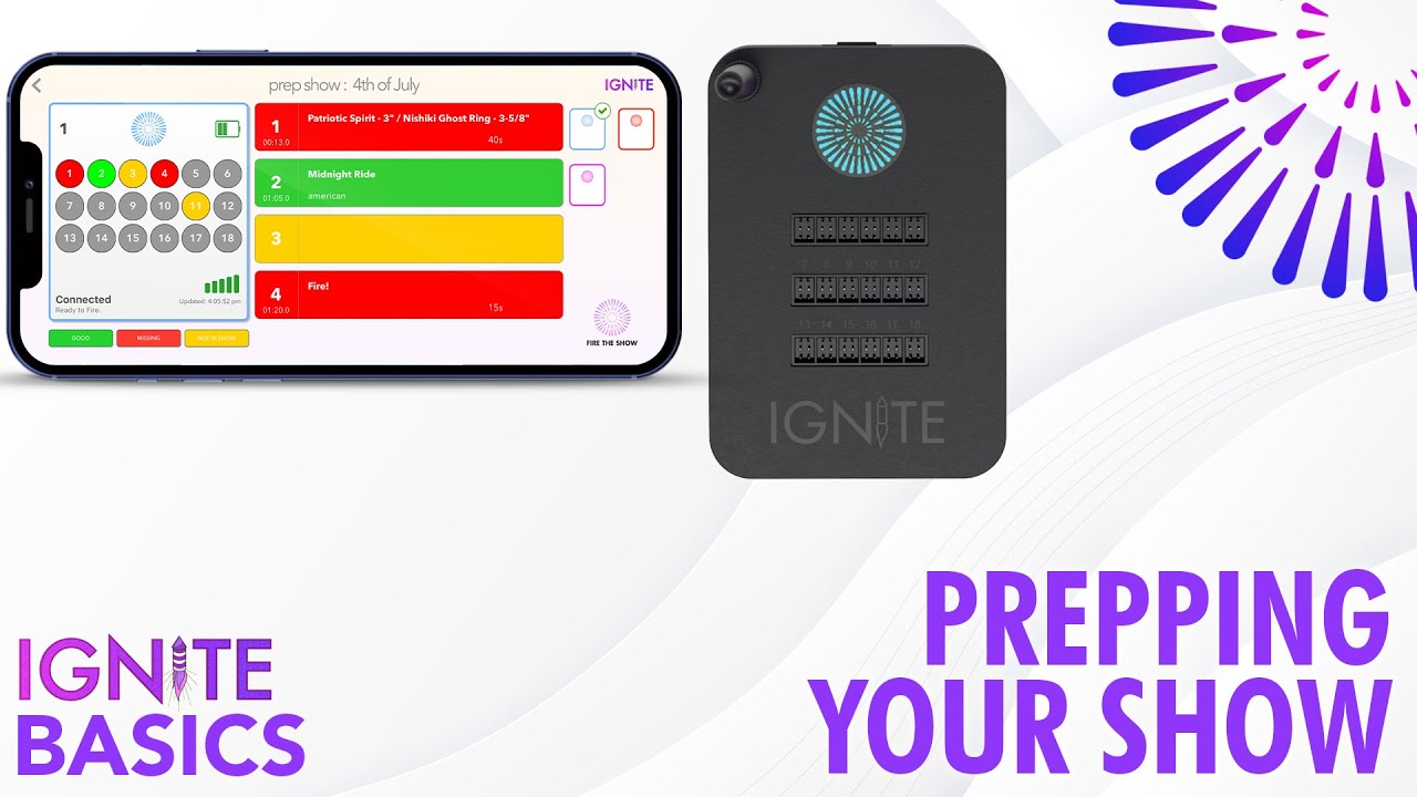 IGNITE Firing Systems - Prepping your Show - YouTube