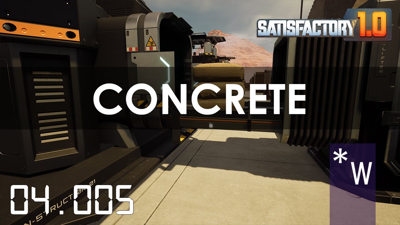 Starter Factory Concrete -Satisfactory 1.0 Season 4 Episode 5 - YouTube