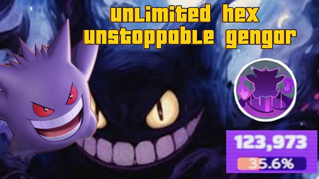 gengar unlimited hex /// Pokemon unite /// unstoppable gengar - YouTube