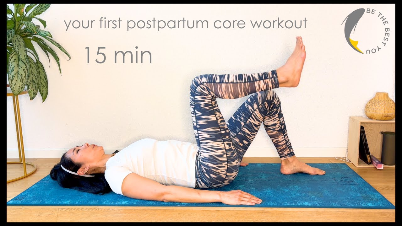 Your First Postpartum Core Workout - YouTube