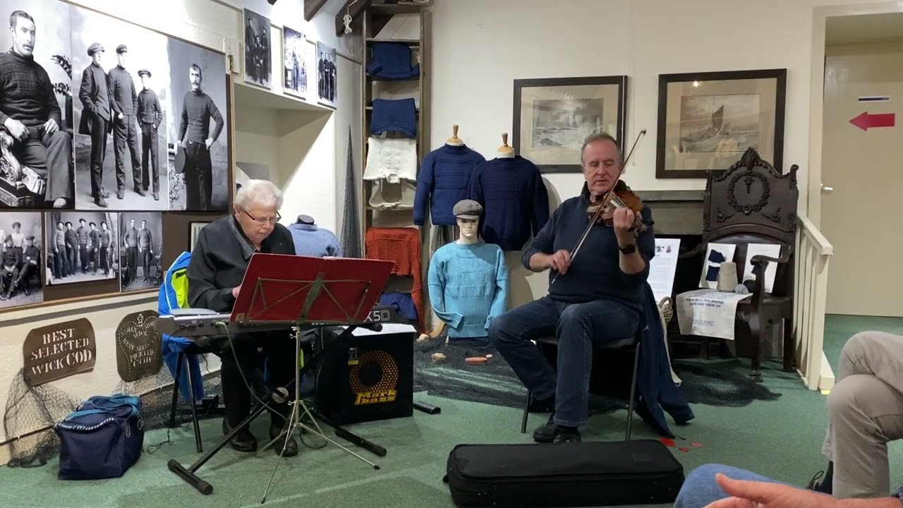 Gordon Gunn and Isobel Harp in the Wick Heritage Museum - YouTube