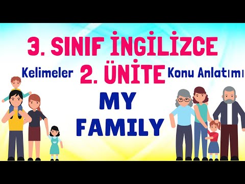 3. Sınıf İngilizce 2. Ünite Konu Anlatımı Kelimeleri | MY FAMILY