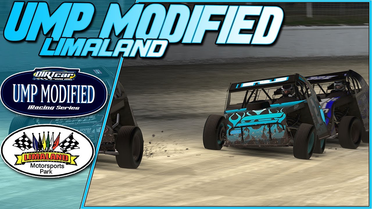 UMP Modified '3 Car BATTLE!' - Limaland Motorsports Park - iRacing Dirt ...
