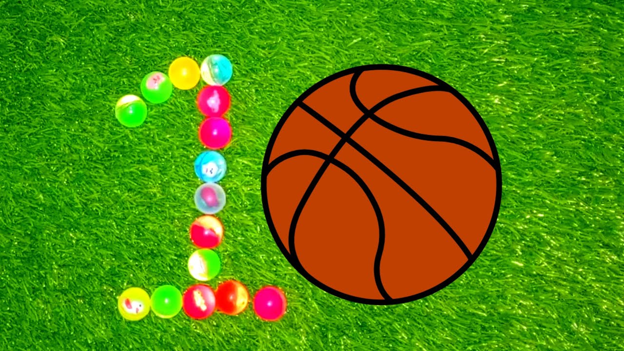 1 to 10 counting with balls 🏀🏀 || - YouTube