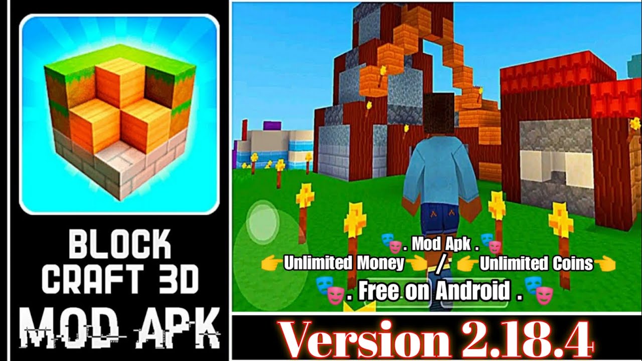 Block Craft 3D MOD APK V2.18.4 Download (Unlimited Money/Coins) 2024 ...
