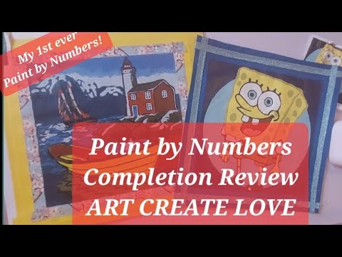 PAINT BY NUMBERS COMPLETION REVIEW - ART CREATE LOVE - YouTube
