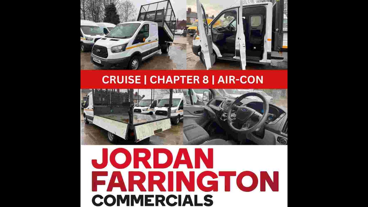 2018 '18 reg' FORD TRANSIT 350 DOUBLE CAB CAGED TIPPER RWD EURO ) WITH ...