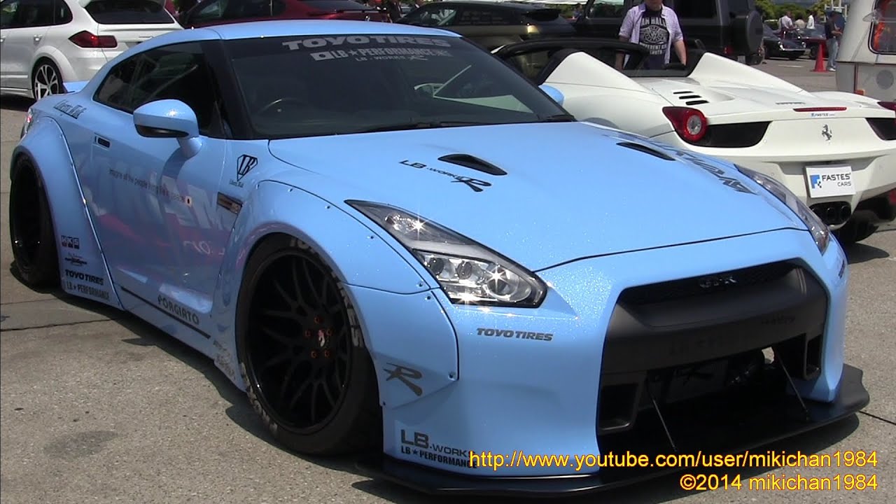 Liberty Walk LB Performance LB WORKS Nissan GT-R Wide Body walk around ...