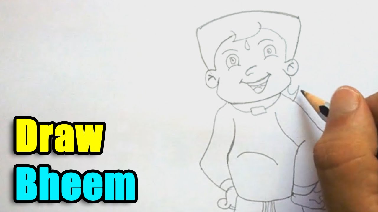 How to draw chota bheem - YouTube