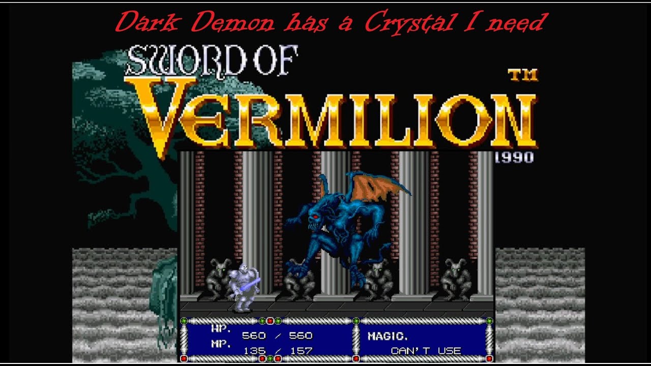 Sword of Vermilion - A Dark Demon and A White Crystal - YouTube
