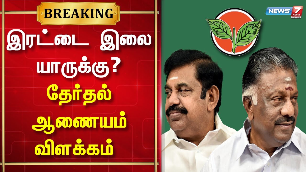 இரட்டை இலை யாருக்கு? தேர்தல் ஆணையம் விளக்கம் | ops | eps | admk - YouTube