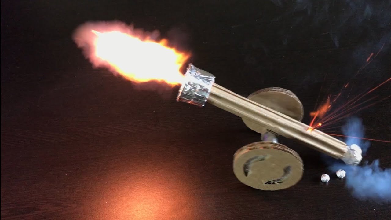 How to Make a Cannon | Diy Powerful Cardboard Cannon 2021 | Dahiya ...