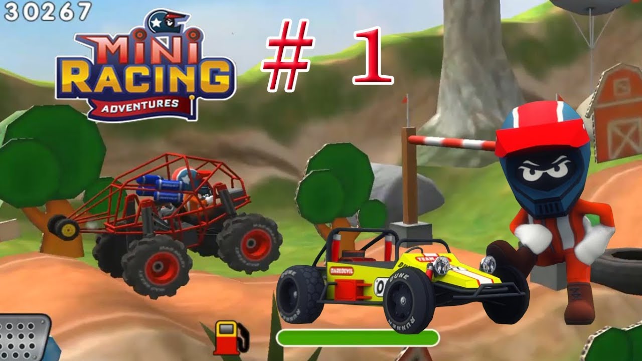 Катаемся на крутой машинке багги в игре Mini Racing Adventures - YouTube