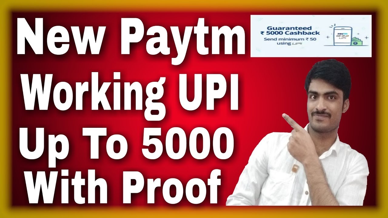 paytm new upi 5000 scan pay offer with proof !! 100% working Trick ...