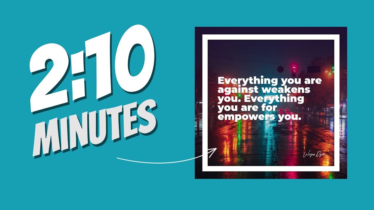 Nice Looking Square Quotes Images in 2 minutes 10 seconds - YouTube