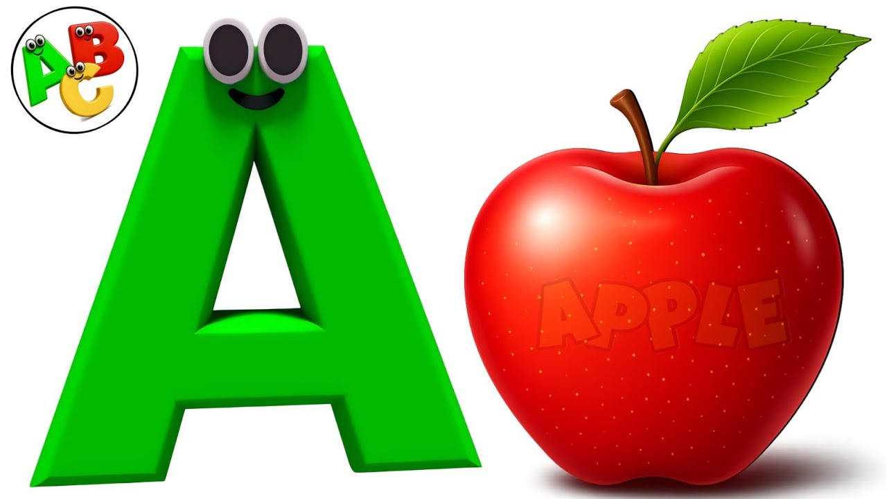 🎵 ABCD Song | A For Apple 🍎 B For Ball 🏀 | Learn ABC Phonics A to Z ...