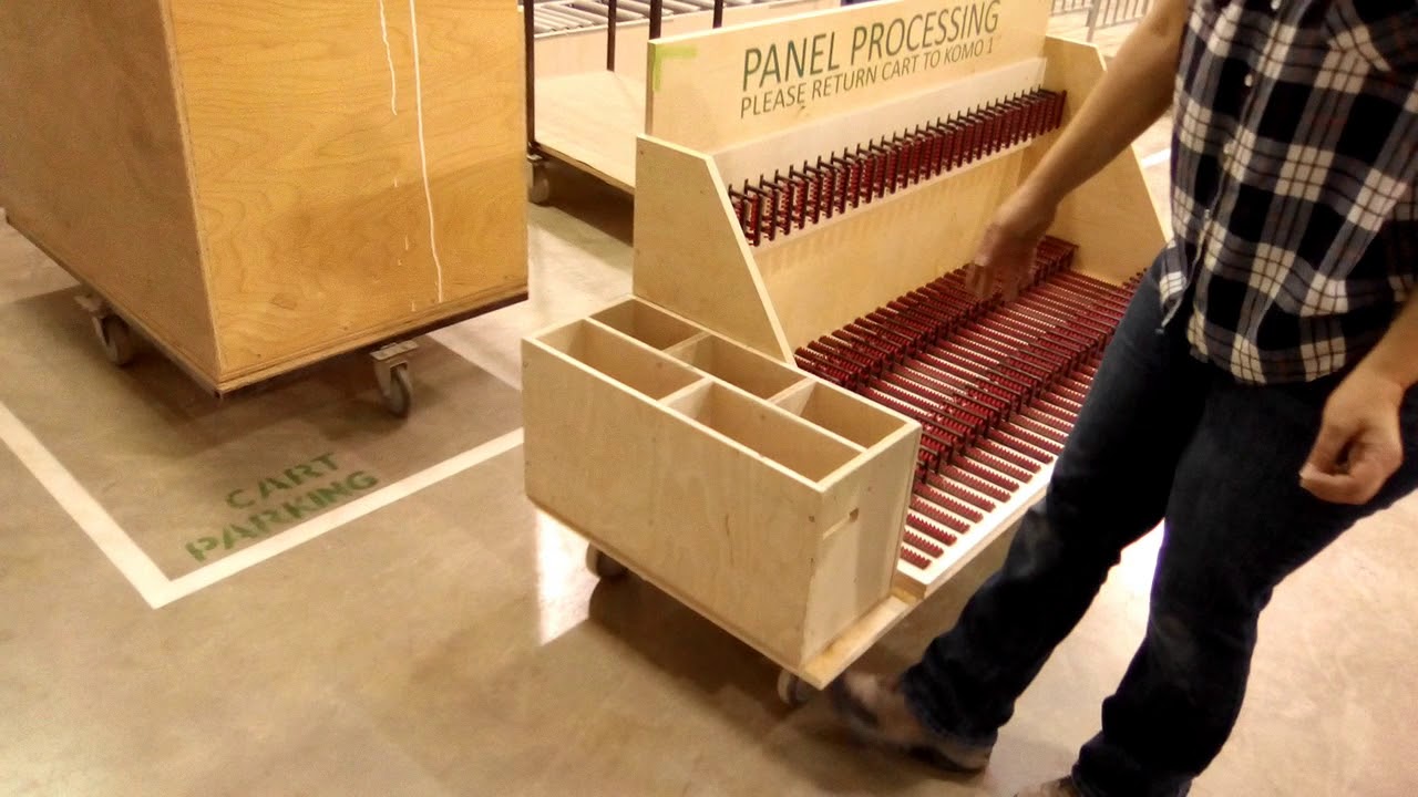 Engineering Dept redesigns cart for Panel Pro customer - YouTube