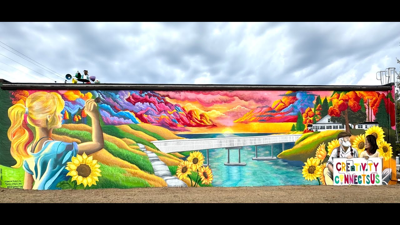 Art & Connection Mural in Elk Rapids - YouTube