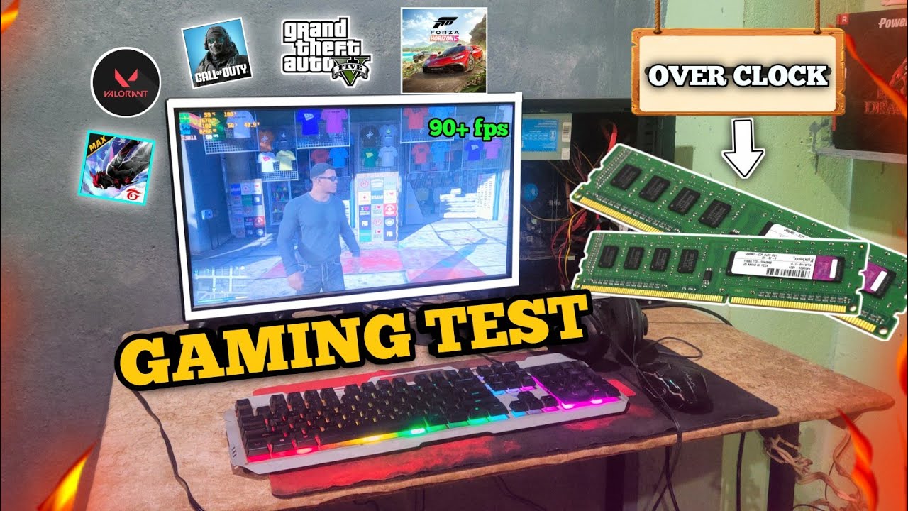 16GB RAM Overclock Gaming Test | i7 PC Performance🔥 - YouTube