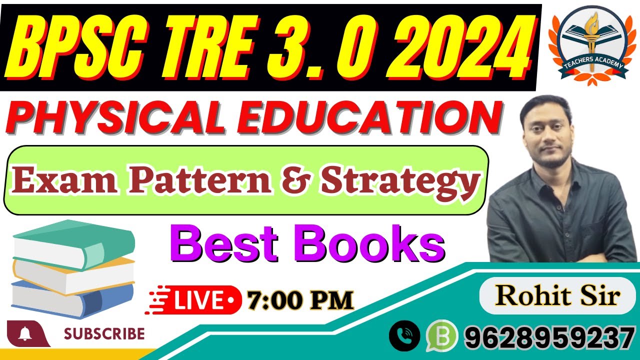 BPSC TRE 3.0 2024 || BPSC TRE 3.O Physical Education Exam Pattern ...