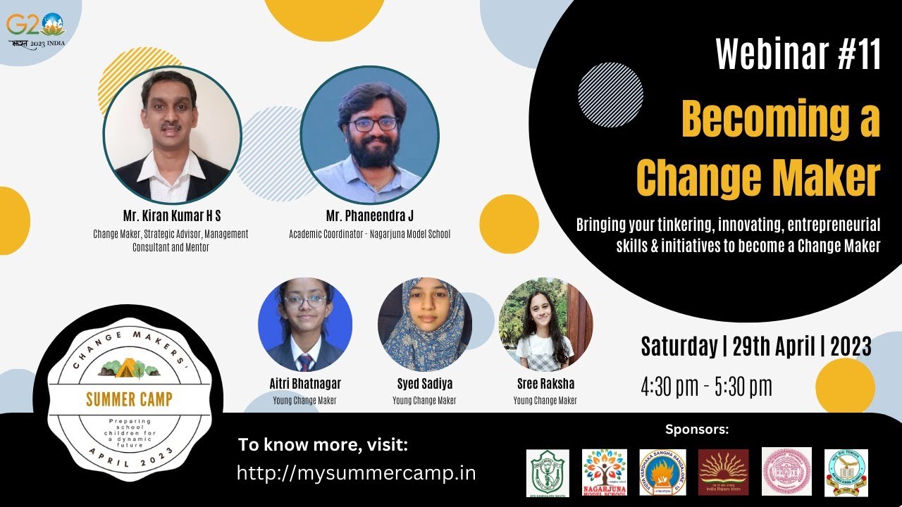 Webinar 11: Becoming a Change Maker - YouTube
