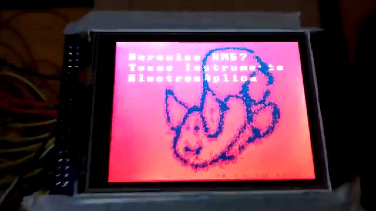 TI Hercules LaunchPad RM57: TFT LCD Touch - YouTube