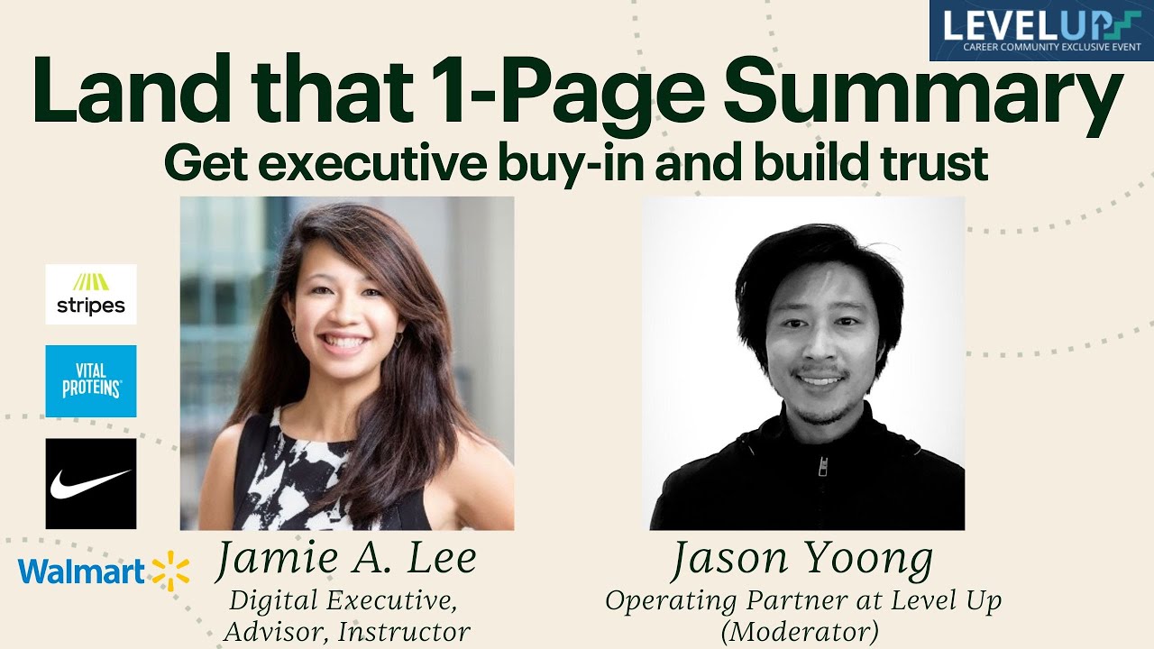 Land that 1-Page Summary: Get executive buy-in and build trust with ...