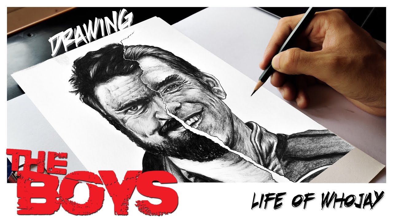 Drawing Video of The Boys - Billy Butcher & The Homelander - YouTube