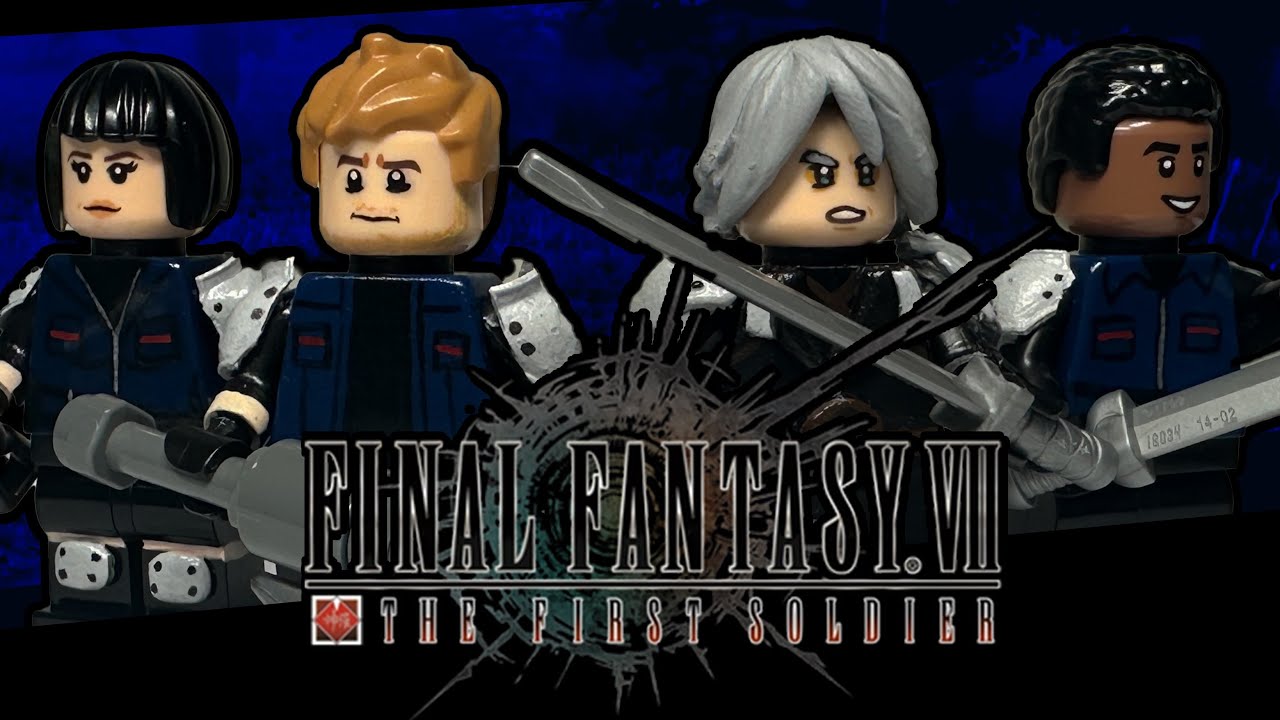 LEGO Final Fantasy VII The First Soldier Custom Minifigure Showcase ...