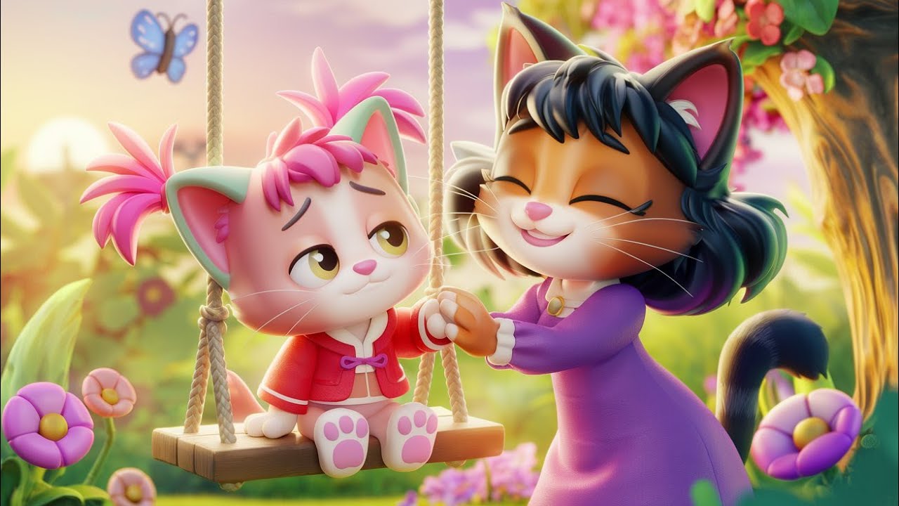 Kitten’s Lost his Mitten Song cat song nursery rhyme animal Song - YouTube