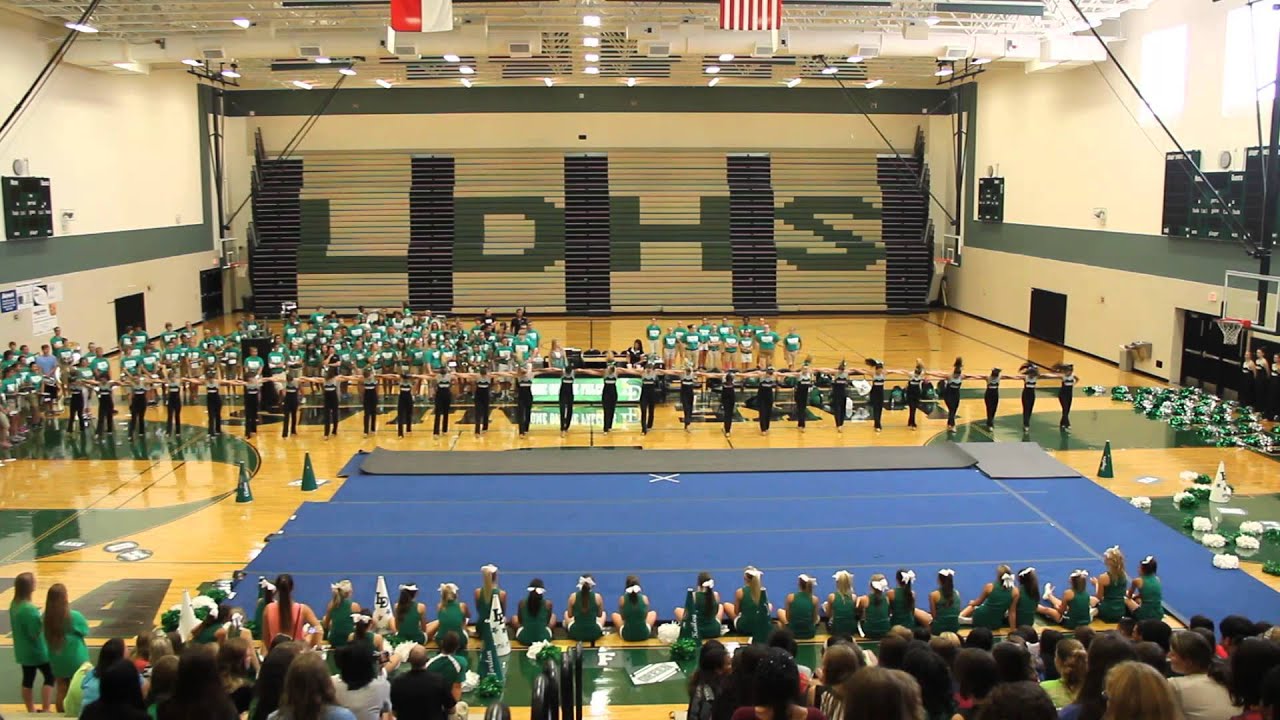 LDHS Highsteppers Fish Camp Pep Rally routine Bleeding Love - YouTube