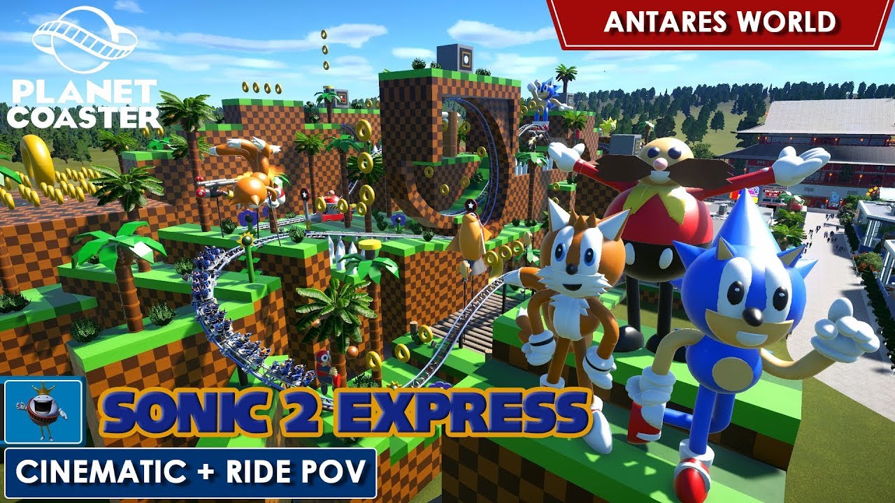 Planet Coaster Ride - Sonic 2 Express [CINEMATIC + RIDE POV] (Antares ...