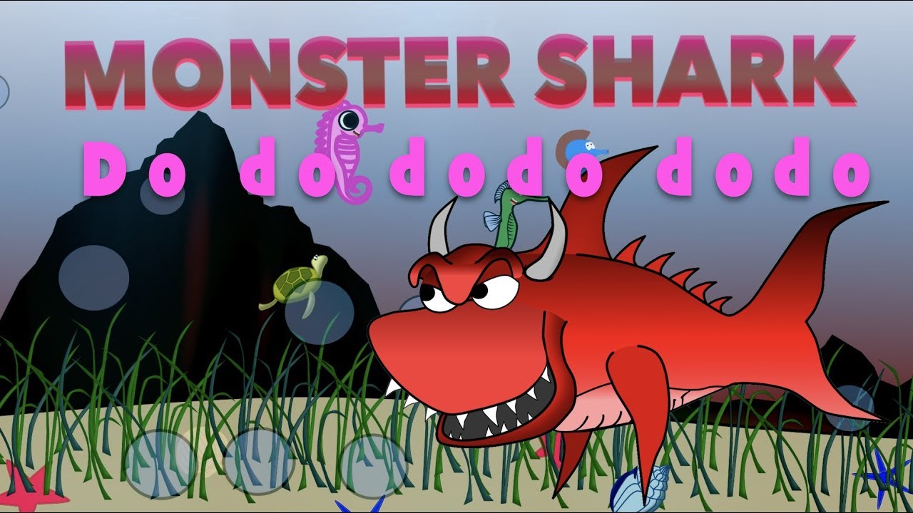MONSTER SHARK, BABY SHARK; DODODODODO, KIDS SONG, CARTOON - YouTube