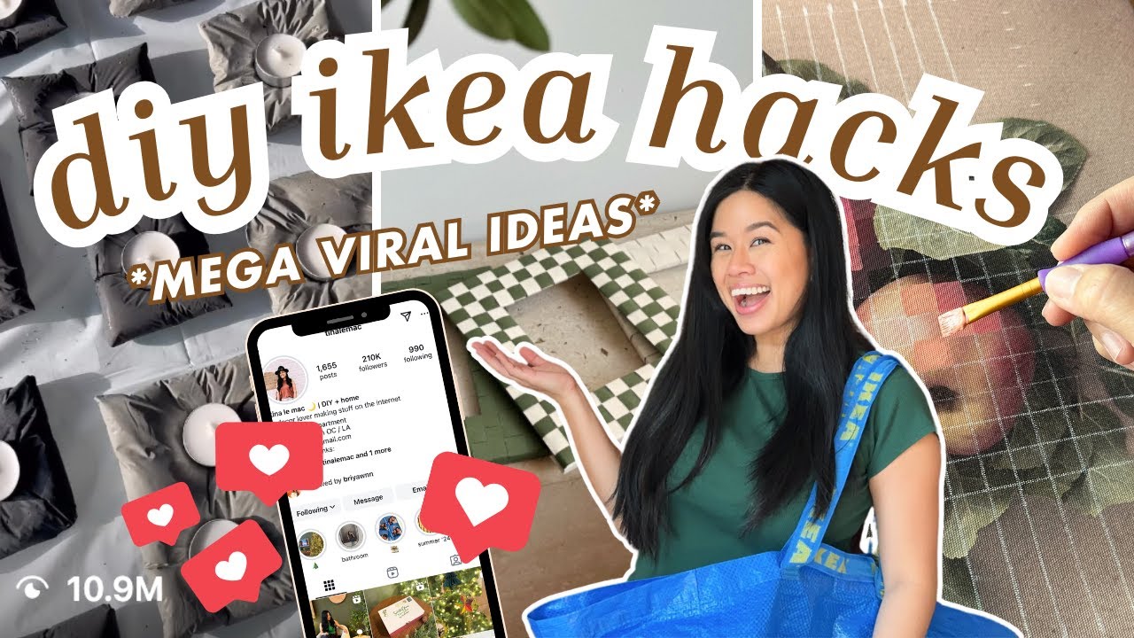 IKEA HACKING VIRAL DIY HOME DECOR! *EPIC IDEAS* - YouTube
