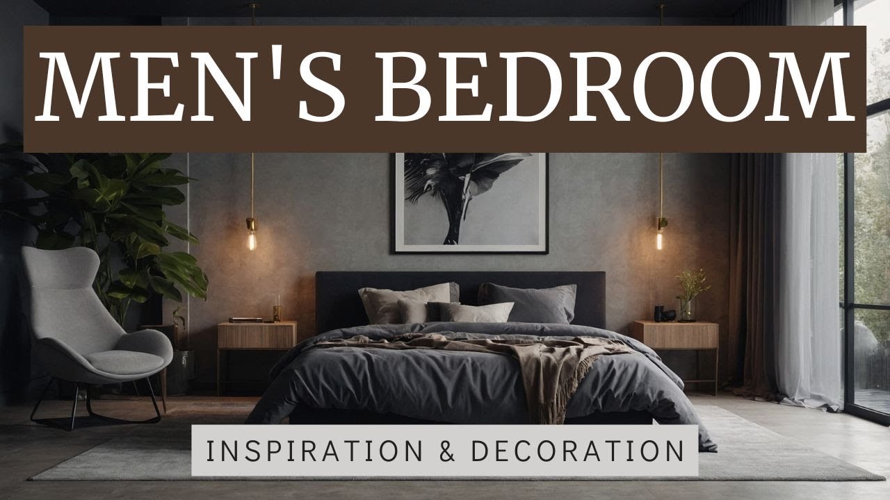 Men's Bedroom in Minimalist Style | Modern and Sleek Design Ideas - YouTube