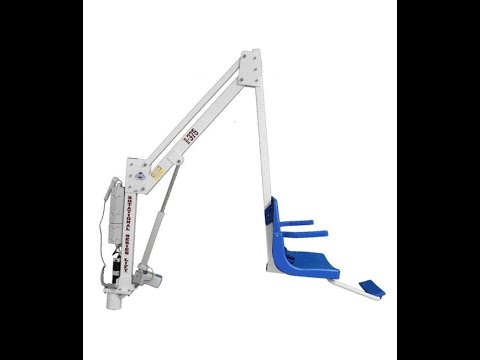 How to use the ada Global Lift R-375 Rotational Series Pool Lift - YouTube