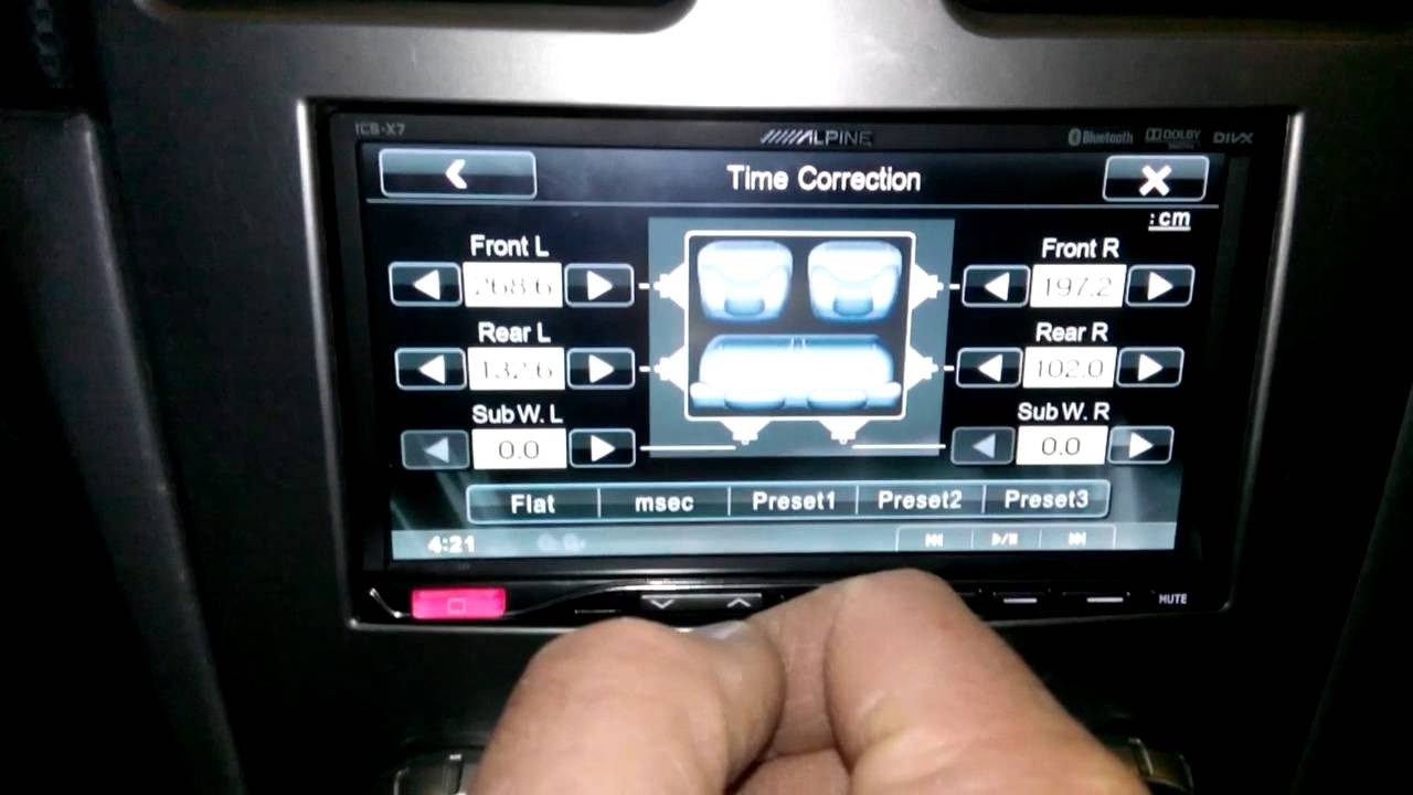Alpine ICS-X7 Time correction setup error Part 2 - YouTube