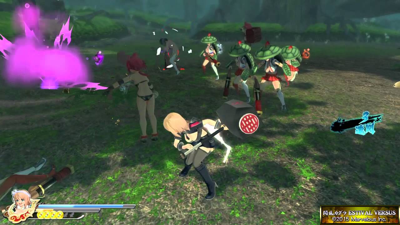 Senran Kagura ESTIVAL VERSUS (PS4) - Hanabi Gameplay - YouTube