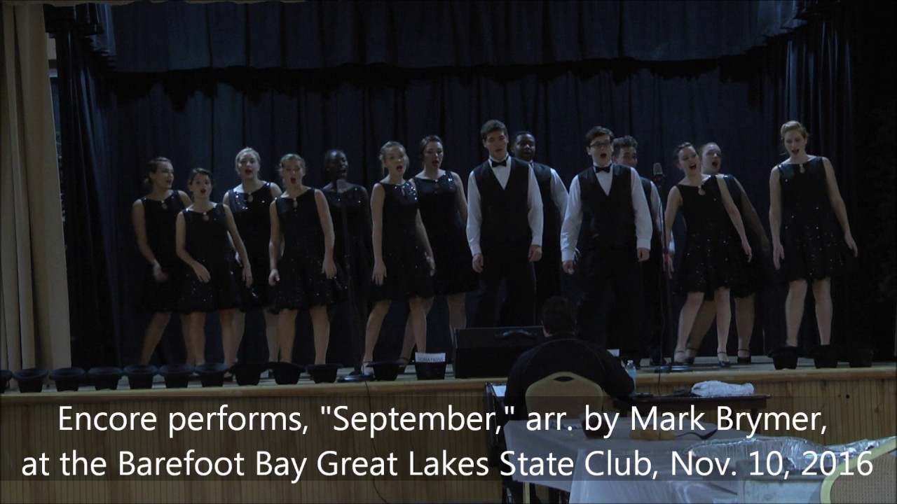 Encore sings, "September" - YouTube