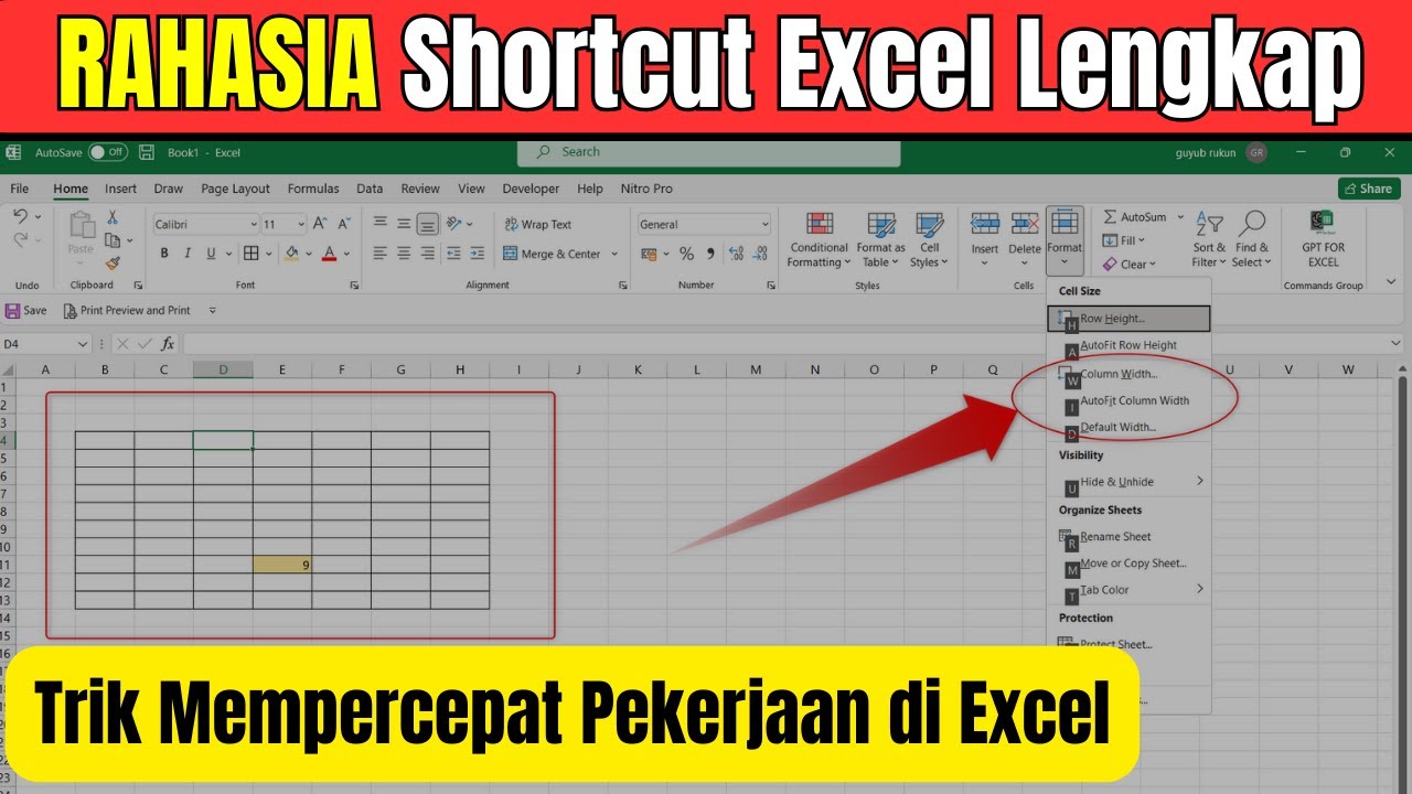 Rahasia Shortcut Excel Lengkap - YouTube