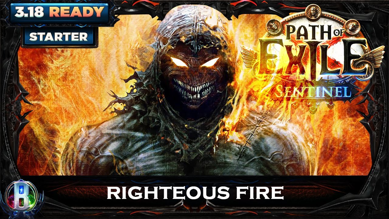 Path Of Exile 3.18: STARTER RIGHTEOUS FIRE INQUISITOR - POE SENTINEL ...