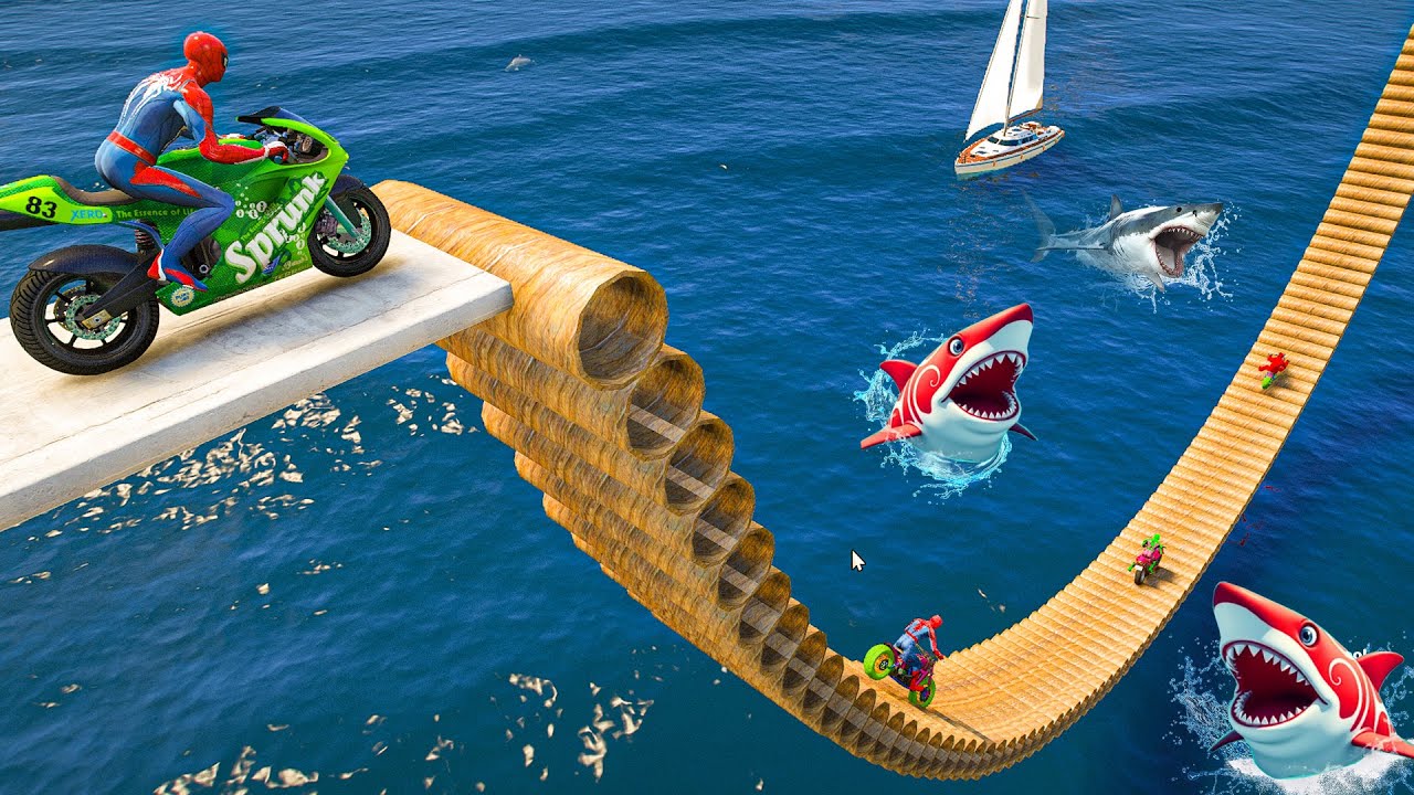 GTA 5 Crazy Ragdolls | Rainbow Spiderman vs Longest Ramp Spiderman by ...