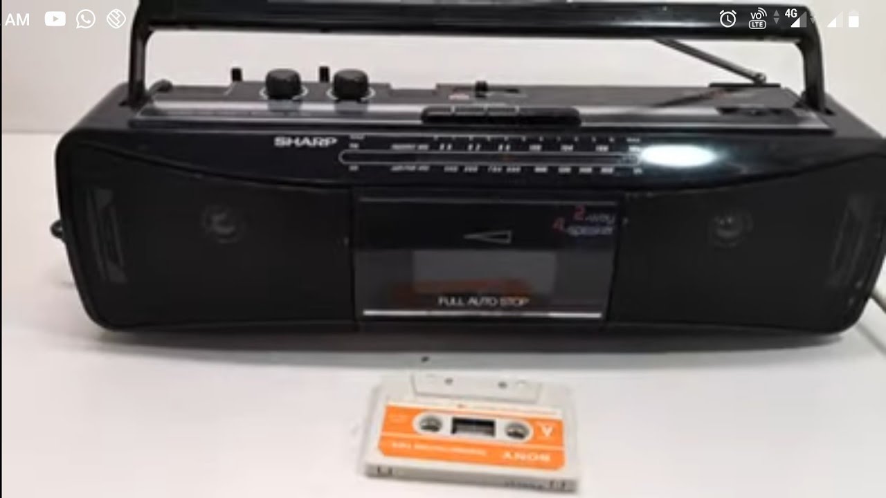 SHARP model no QT-249Z/BK stereo cassette recorder player boombox 🔥🎵🔥 ...