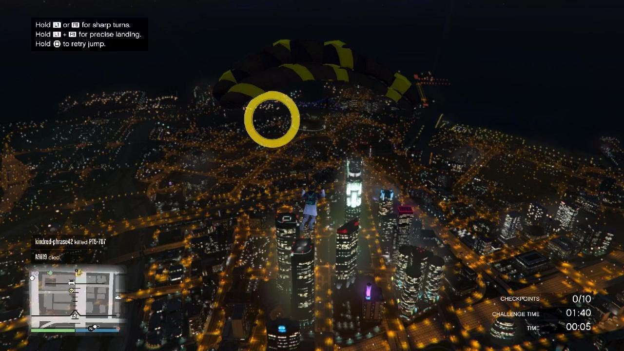 Grand Theft Auto V PS5 4k 120fps parachute jump - YouTube