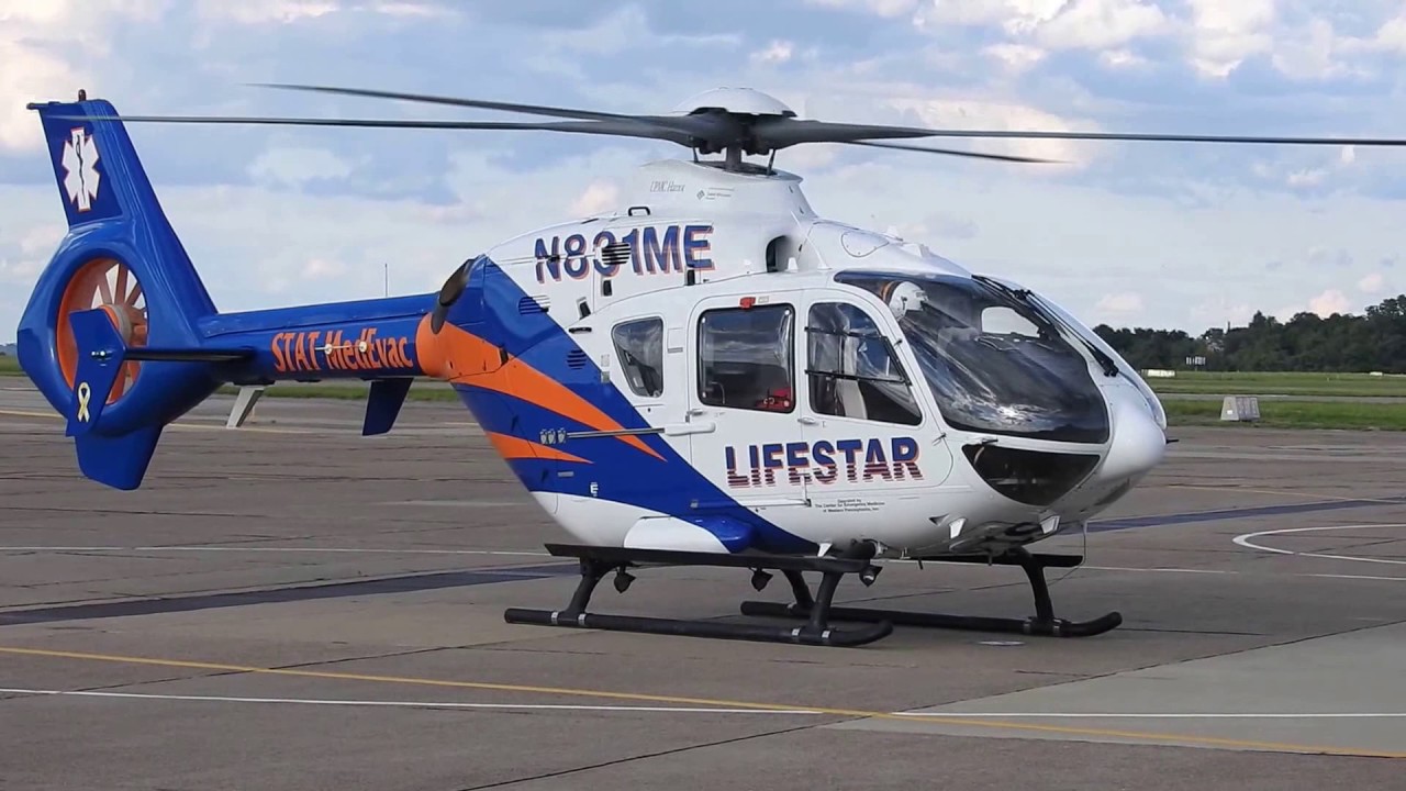 N831ME - LifeStar/STAT MedEvac 17 Taking Off - YouTube