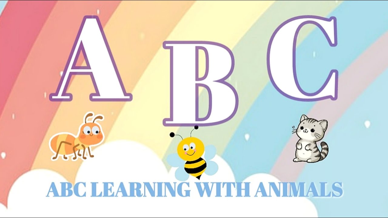 ABC song for kids with animals 🌸 Alphabet song for kids 🌸 ABC learning ...