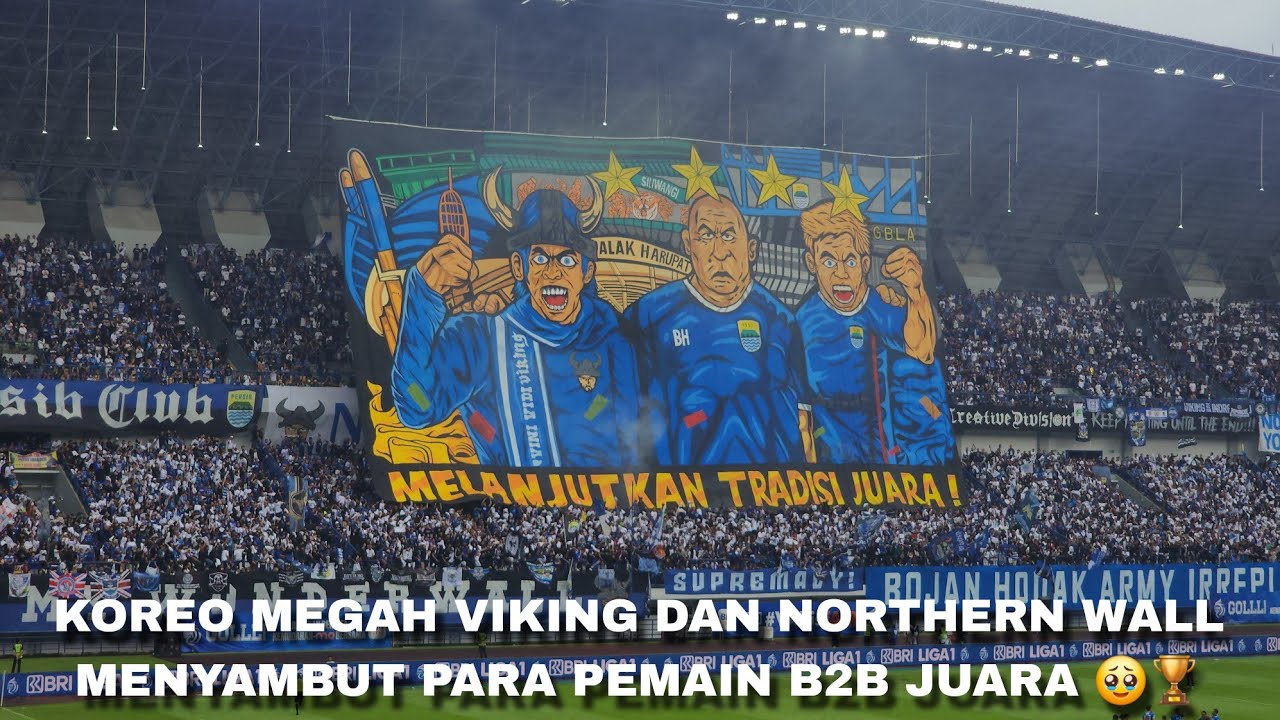 MEGAH PISAN!! FULL KOREO ATMOSFIR VIKING & NORTHERN WALL SAAT MATCH ...