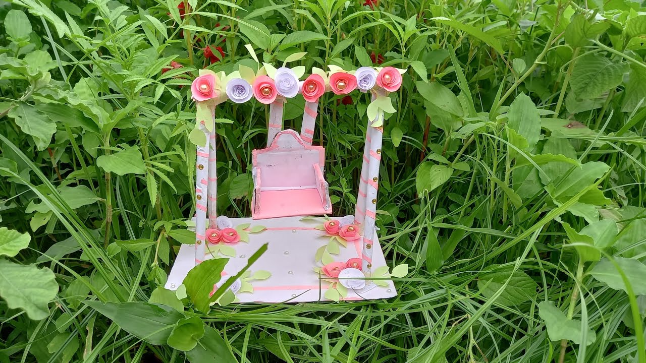 How To Make Jhula For Laddu Gopal | DIY Krishna Jhula | DIY Swing ...