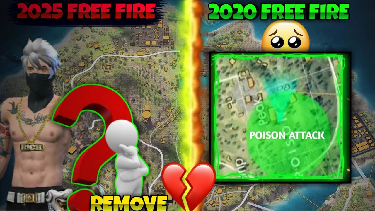 Why Removed Poision Zone In Free Fire 🤔 !! Poison Zone In Free Fire 🧐⚠️ ...
