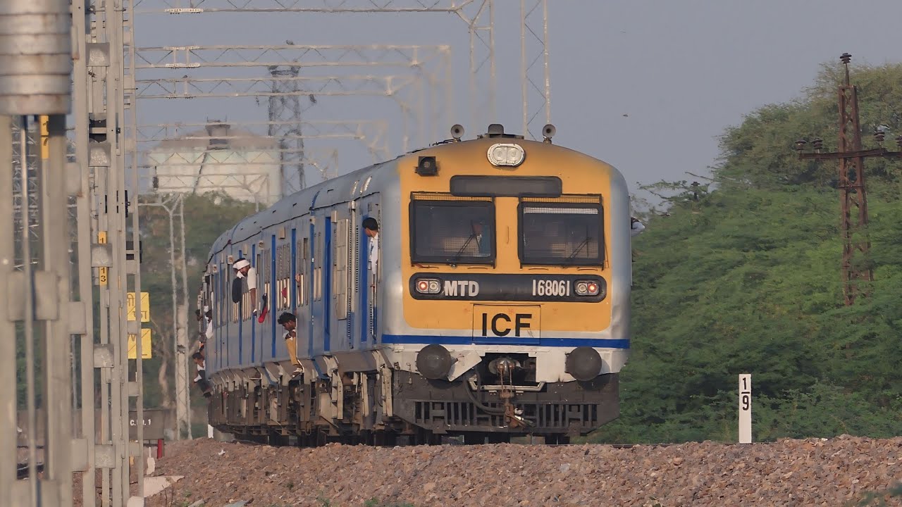 2nD TIME DAUSA TO LALSOT GANGAPUR LOCAL DEMO TRAINS & WDG4G GOODS ...